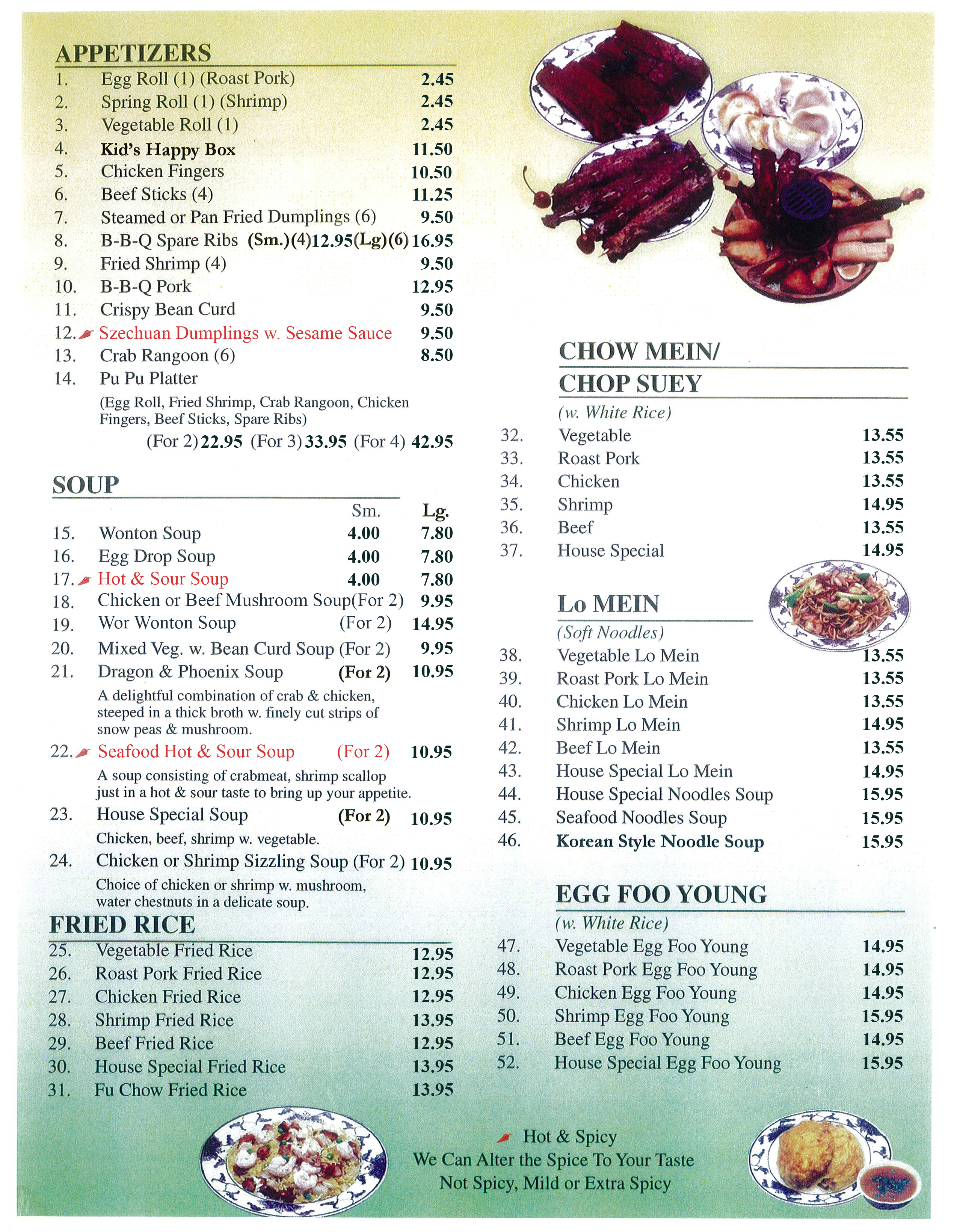 Dinner – Xing's Panda Palace